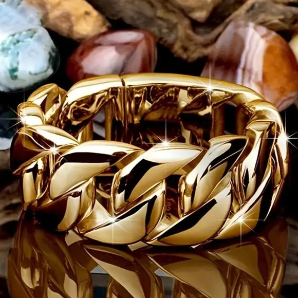 Accessories | 482 Men Chain Pattern Ring A Creative Accessory For The ...
